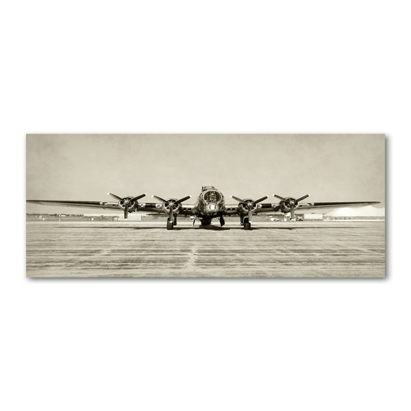 Williston Forge Ein alter Bomber - Ungerahmte Kunstdrucke auf Leinwand | Wayfair.de